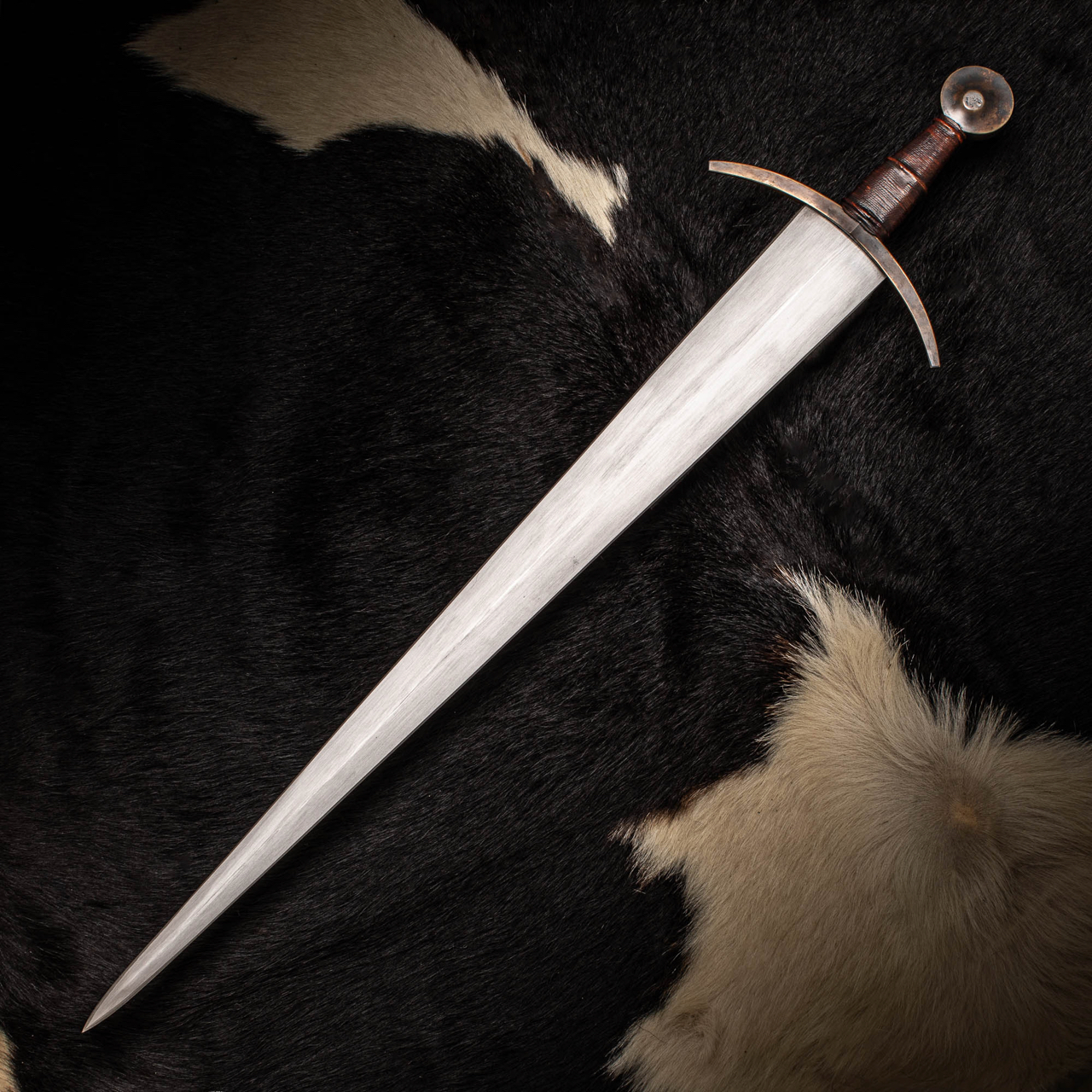 Carbon Steel Arming Sword - Owen Bush Bushfire Forge