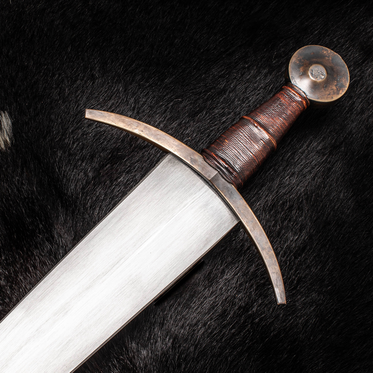Carbon Steel Arming Sword - Owen Bush Bushfire Forge