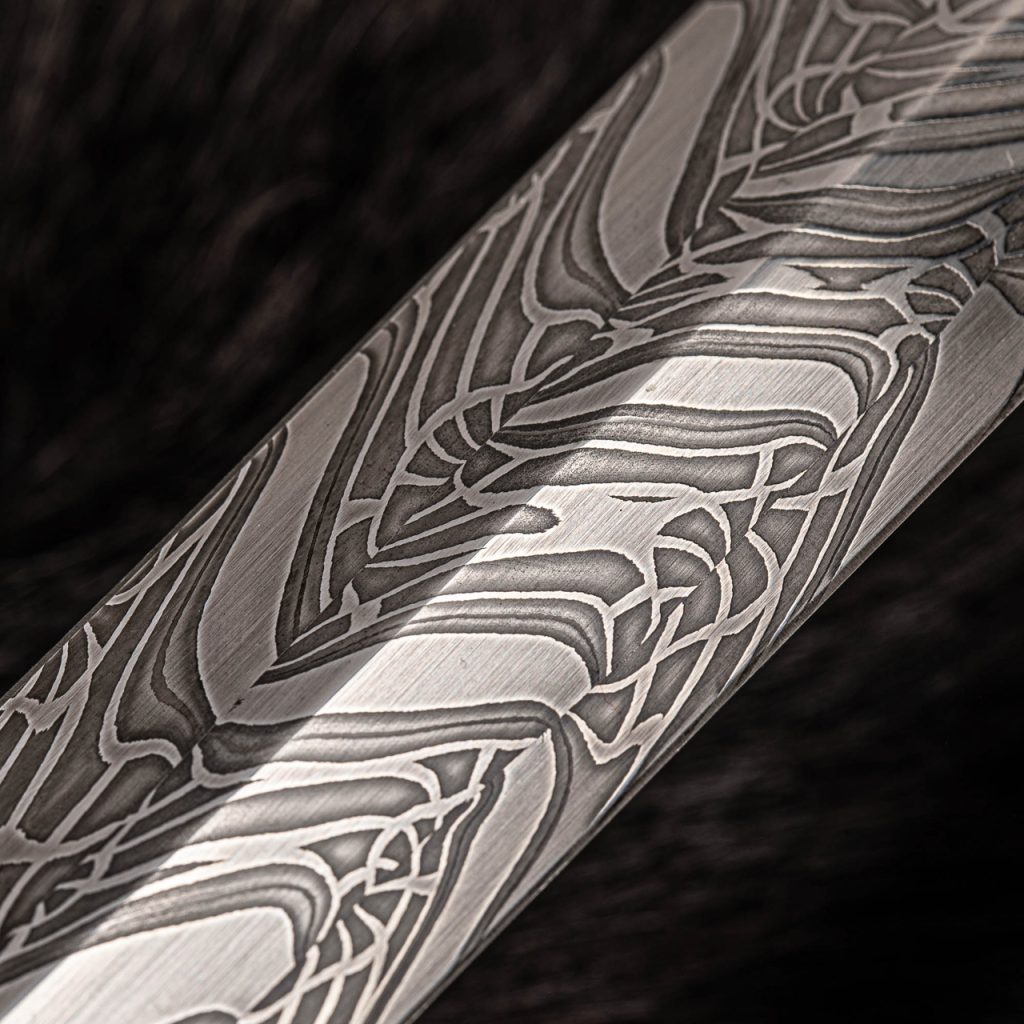 Writhen Long Sword with Thicket of Thorns Patternwelded Blade. - Owen ...